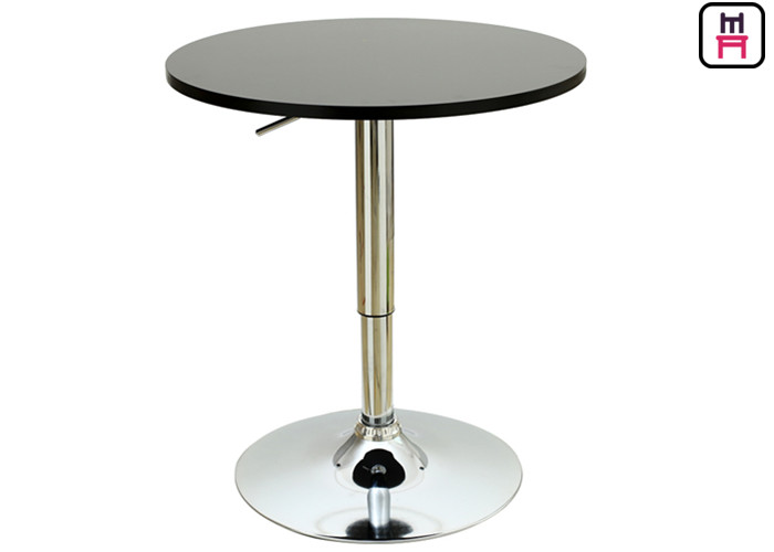 White Gray MDF Top Restaurant Bar Tables Adjustable Height With white-gray-mdf-top-restaurant-bar-tables-adjustable-height-with